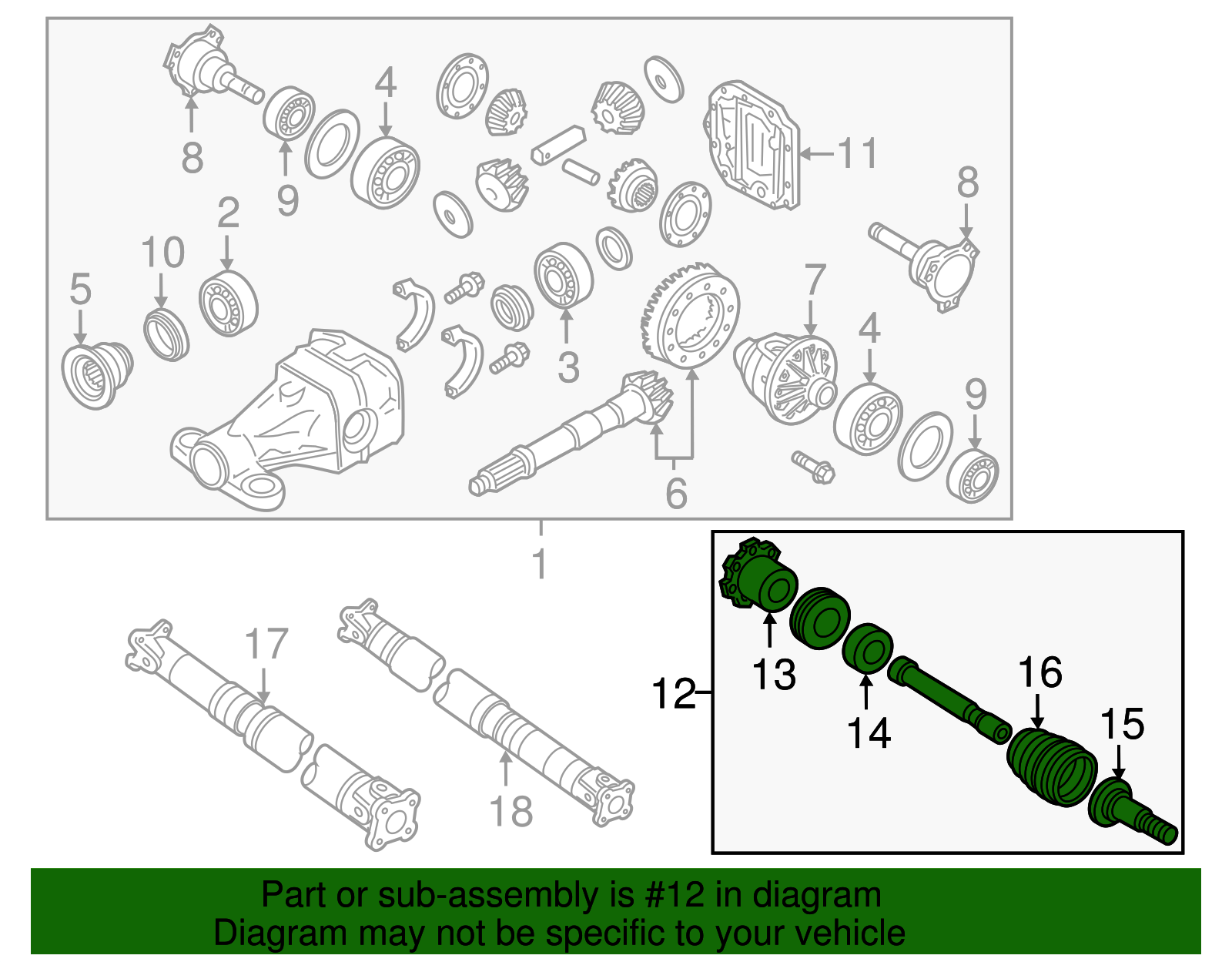 2011-2020 Infiniti Axle Assembly 396001LA1D | INFINITI Canada Parts ...