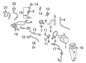 2001-2005 Porsche 911 Secondary Air Injection Pump Hose 996-113-255-72 ...