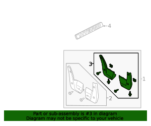 OEM 2018 Honda Accord Splash Guard Set - Rear 08P09-TVA-100R1 ...