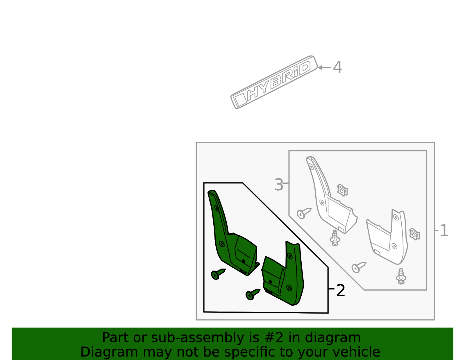 08P08-TVA-100R1 - Splash Guard Set - Front - 2018-2020 Honda Accord ...