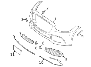 2021-2023 Mercedes-Benz Grille 223-885-53-03 | AutoNationParts.com