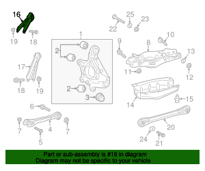 2013-2019 Cadillac Rear Suspension Upper Trailing Link 23214245 GM ...