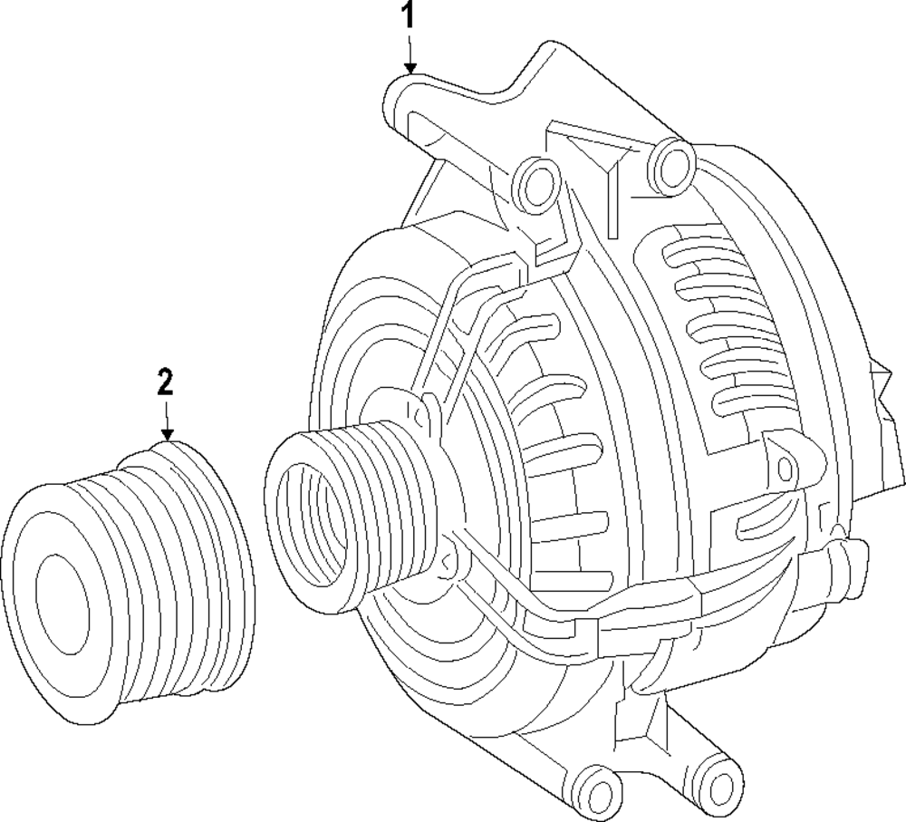2019-2022 Mercedes-Benz Alternator 000-906-08-22 | MB OEM Parts