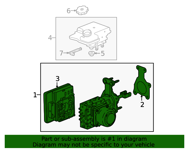 2019-2022 GM Brake Master Cylinder with Power Brake Booster and Brake ...