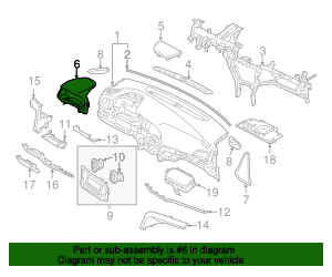 2017-2018 Hyundai Elantra Instrument Cluster Bezel 84830-F2000-TRY ...