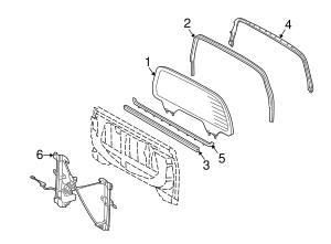 2004-2006 Toyota Tundra Back Glass 68150-0C030 | Toyota Parts Center