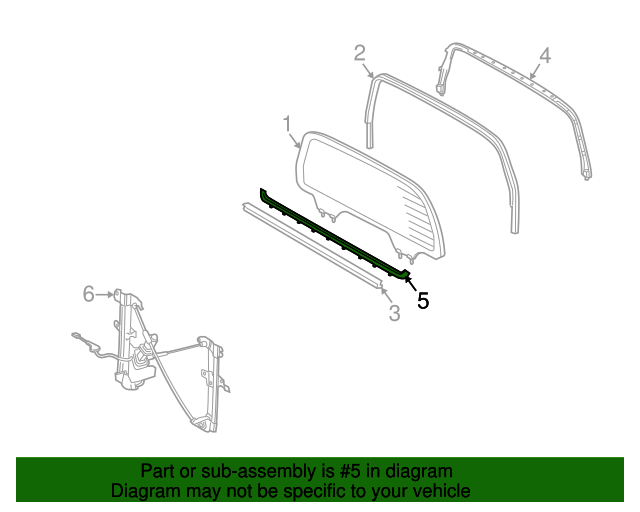 68290-0C020 - Back Glass Reveal Molding - 2004-2006 Toyota Tundra | OEM ...