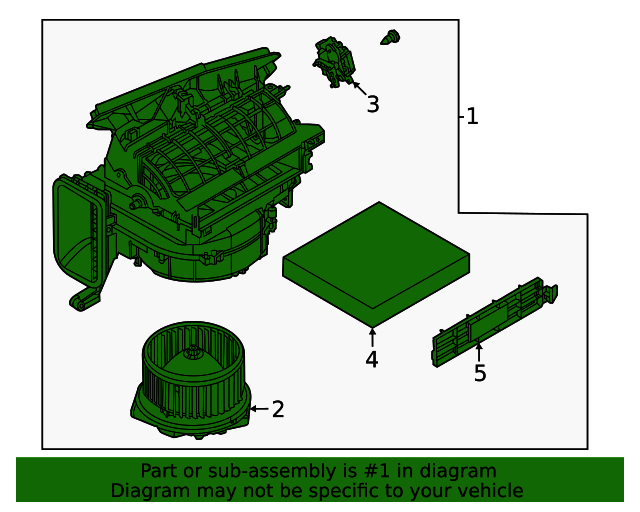 27200-6RF0A - HVAC Blower Motor Assembly 2021-2022 Nissan Rogue ...