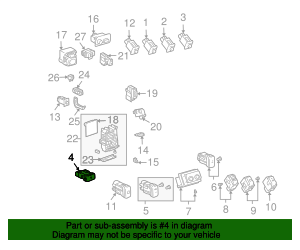 84841-0E010 - Lock Switch For 2004-2009 Lexus | Lexus OE Parts