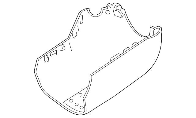 2015-2022 GM Jet Black Instrument Panel Steering Column Lower Trim ...