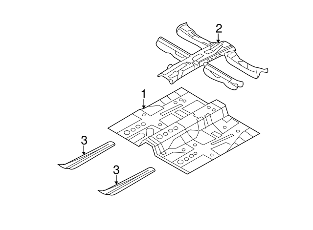 65130-2T500 - Center Reinforced 2014-2016 Kia Optima | Kia.Parts Store