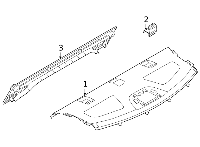 79910-6LE1A - Pkg Tray Trim 2020-2024 Nissan Sentra | Nissan Parts ...