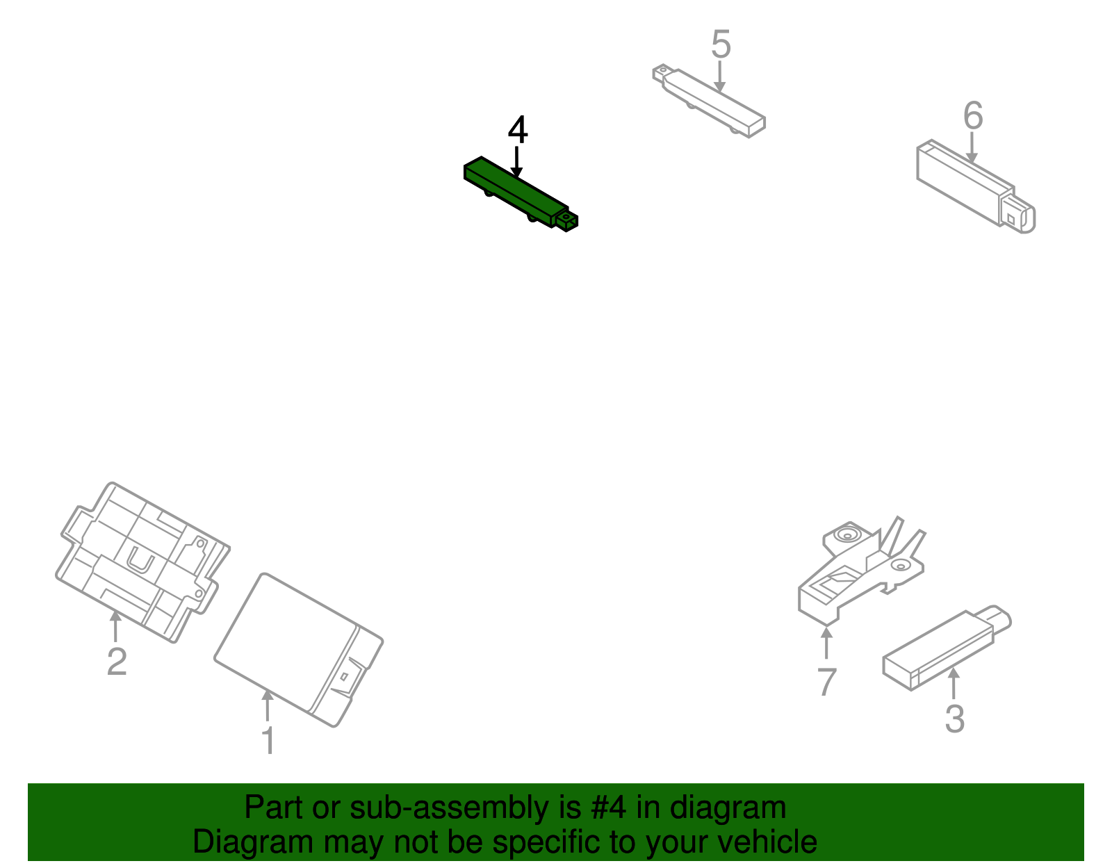 2015-2024 Audi Keyless Entry Antenna 5K0-962-132-B | TascaParts.com
