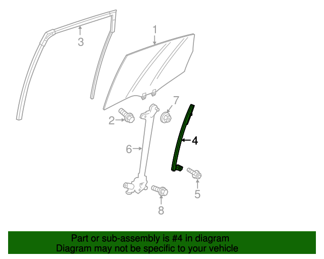 2015-2020 Honda Fit Lower Sash 72731-T5A-003 | OEM Parts Online