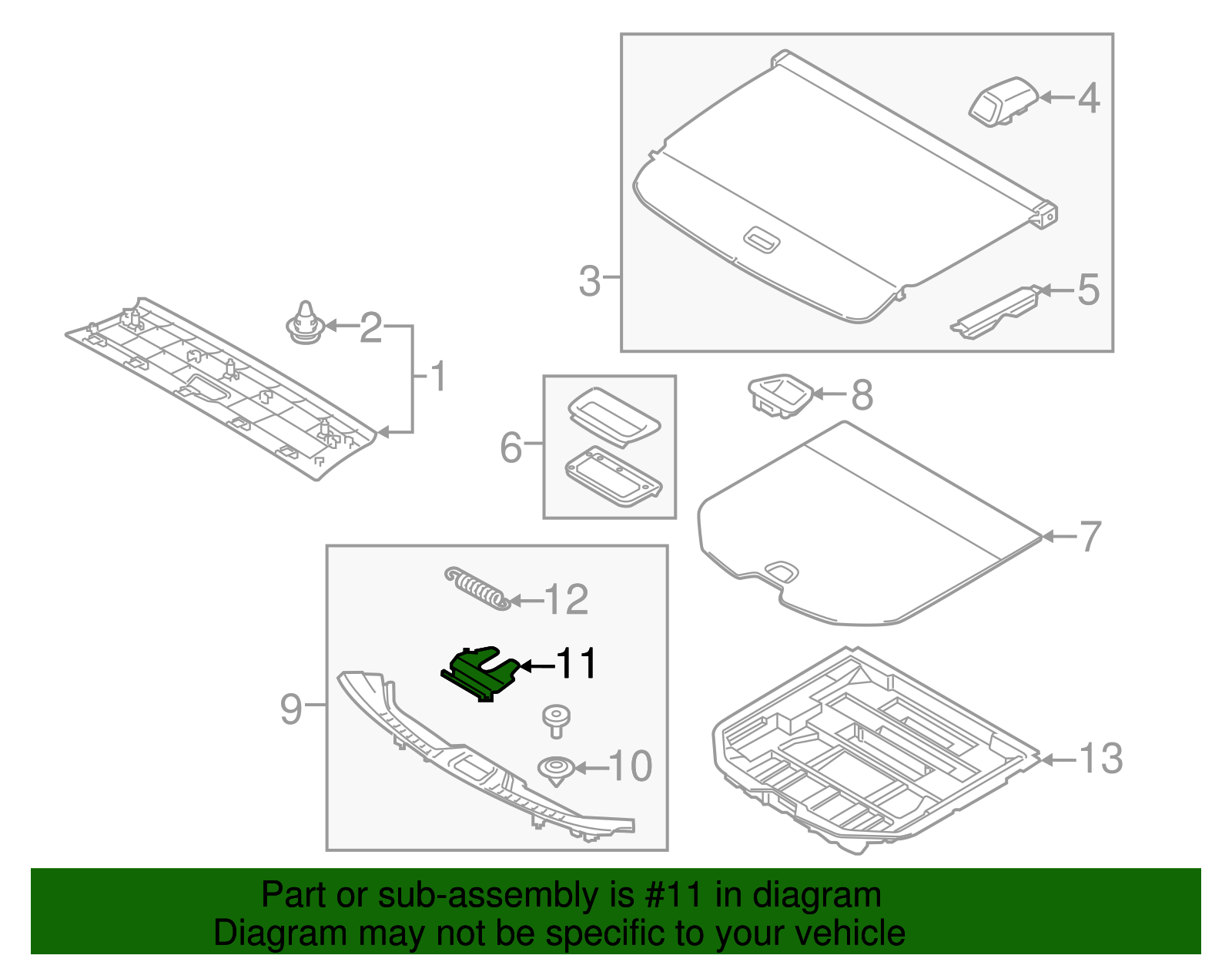 39808073 - Liftgate Trim Scuff Plate Cap 2015-2018 Volvo | AutoNation Parts