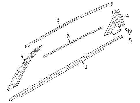 Exterior Trim - Rear Door for 2025 Kia K5 | Kia OEM Parts Online