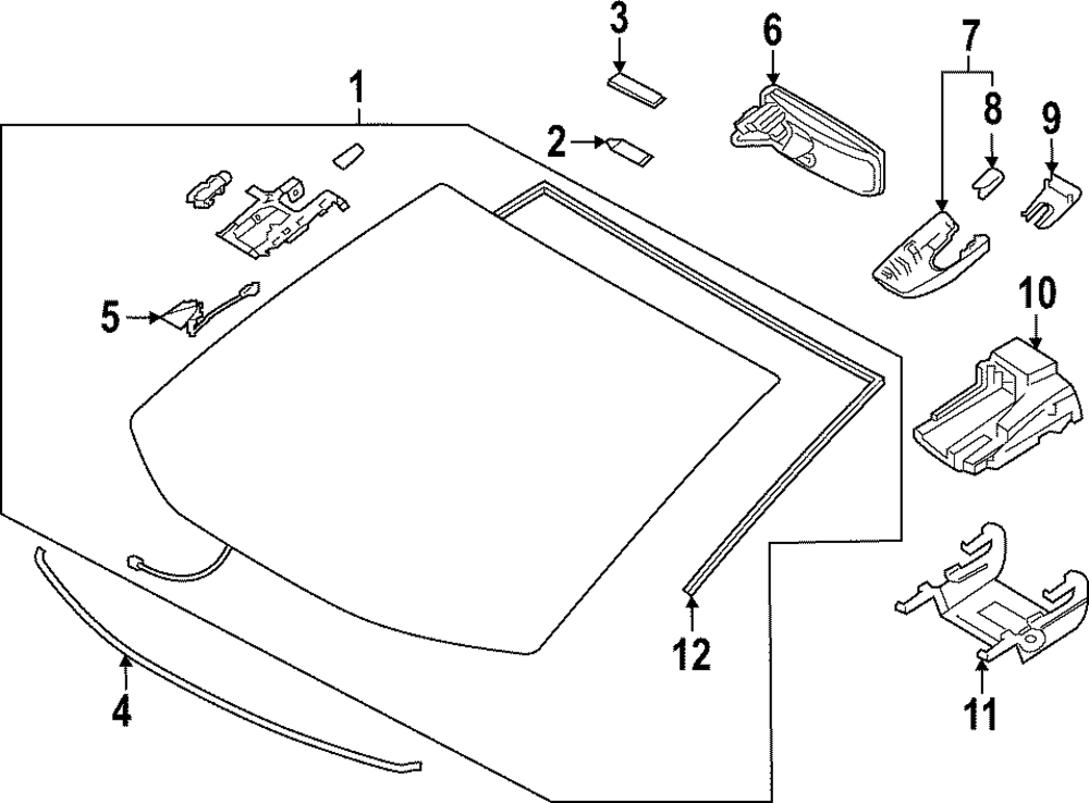 75533-0A060 - 2022-2024 Toyota Corolla Cross - Reveal Molding ...