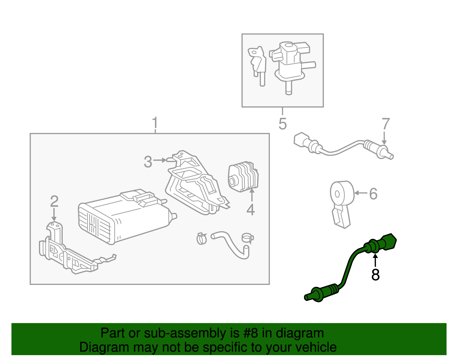 2013-2018 Toyota RAV4 Oxygen Sensor 89465-0R040 | Toyota Parts Center