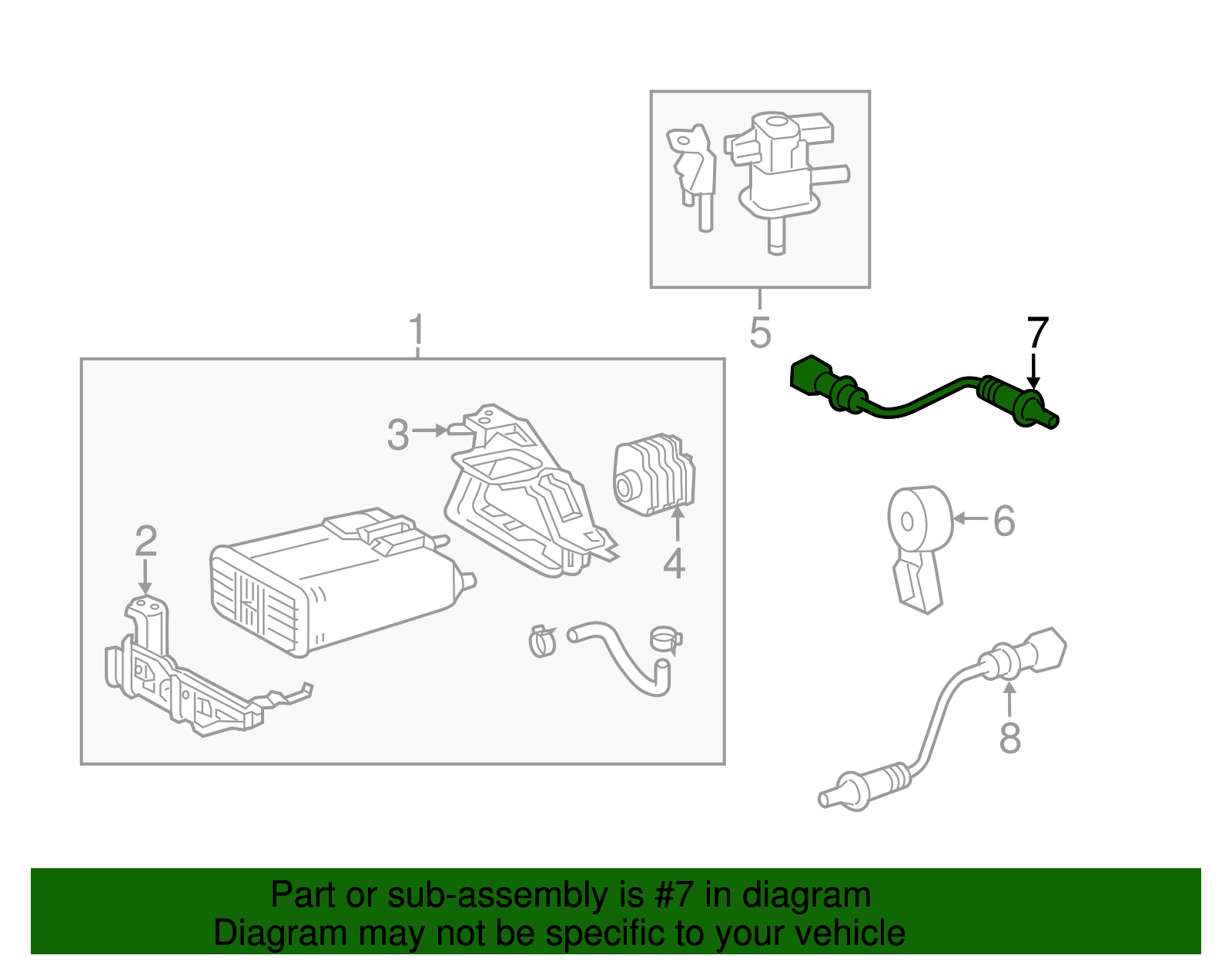 2011-2018 Toyota Oxygen Sensor 89467-0R050 | Toyota Parts Center