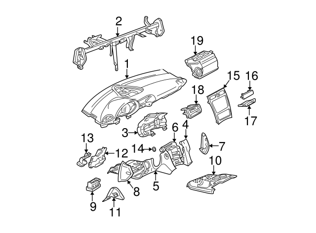 203-689-05-16 - Center Reinforced 2005-2007 Mercedes-Benz | Mercedes ...