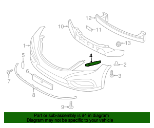 2012-2014 Hyundai Azera Bumper Cover Bracket 86587-3V000 | OEM Parts Online