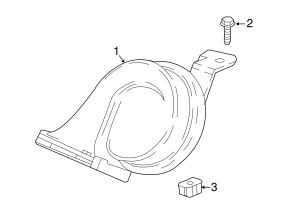 23359458 - High Note Horn 2017-2023 Chevrolet Camaro | AutoNationParts.com