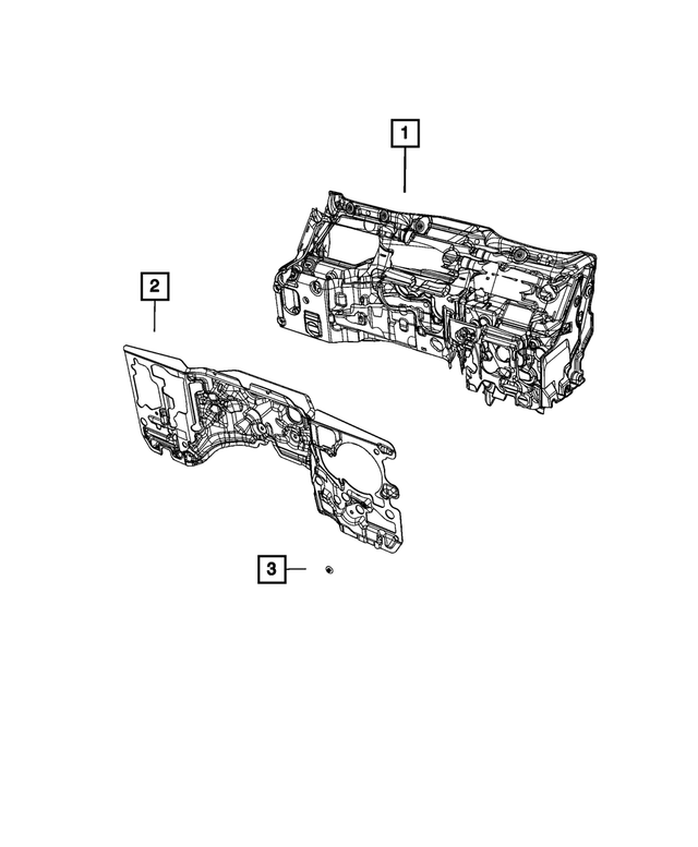 2021-2023 Jeep Dash Panel Silencer 68357481AH | Mopar Estores