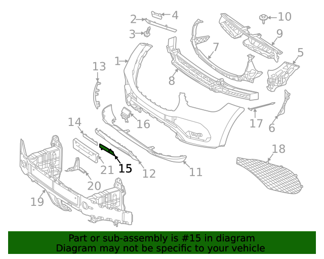 167-885-76-05 - Lower Trim 2020 Mercedes-Benz GLS 580 | Mercedes-Benz ...
