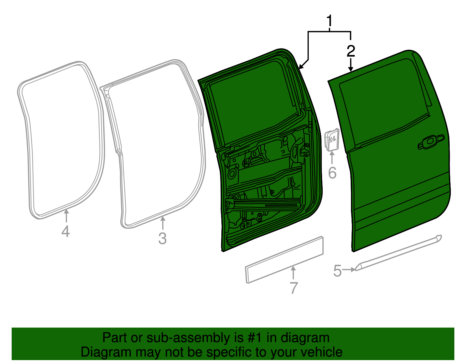 Buy Genuine GM Auto Parts - Door (Part # 86532546) | GM Parts Store