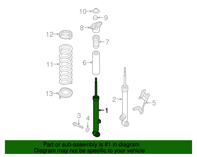 2015-2017 Hyundai Shock Absorber 55310-B1000 | OEM Parts Online