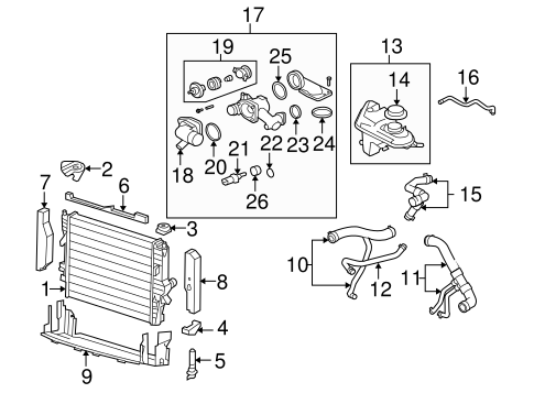Radiator & Components for 2003 Jaguar S-Type | JaguarParts.com