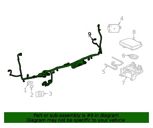 Rear Object Alarm Sensor Wiring Harness 42771229 GM | GMPartsDirect.com