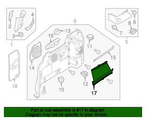 2015-2016 Kia Sedona Sunshade 85757 A9000DAA | OEM Parts Online