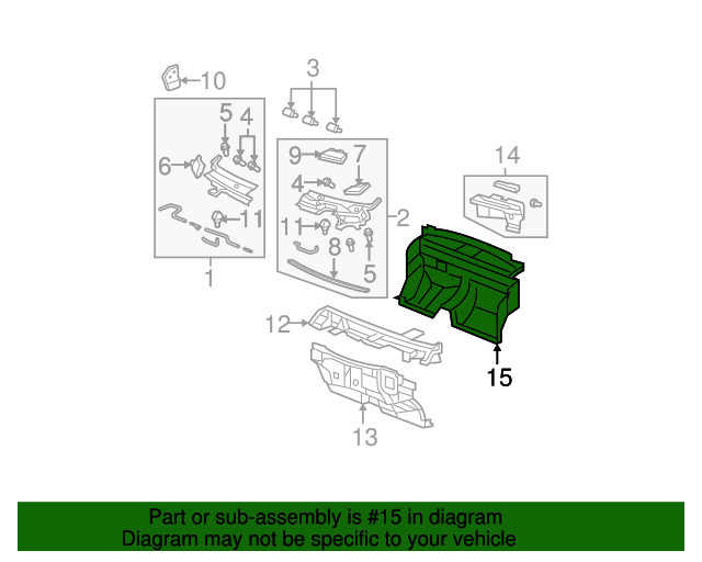 74260-SLN-A00 - Insulator, Dashboard 2007-2008 Honda Fit | Honda Parts ...