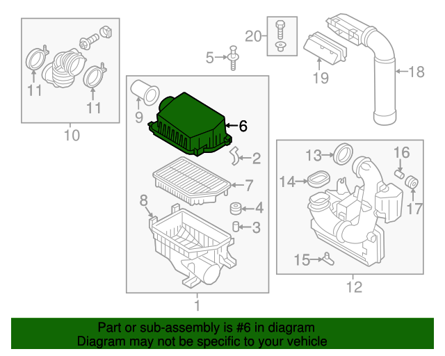 2013-2015 Hyundai Elantra GT Upper Cover 28110-A5000 | OEM Parts Online
