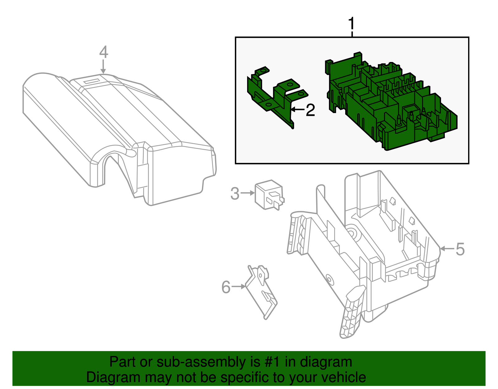 2013-2019 Volkswagen Beetle Relay & Fuse Plt 5C0-937-819-R | VW Direct ...