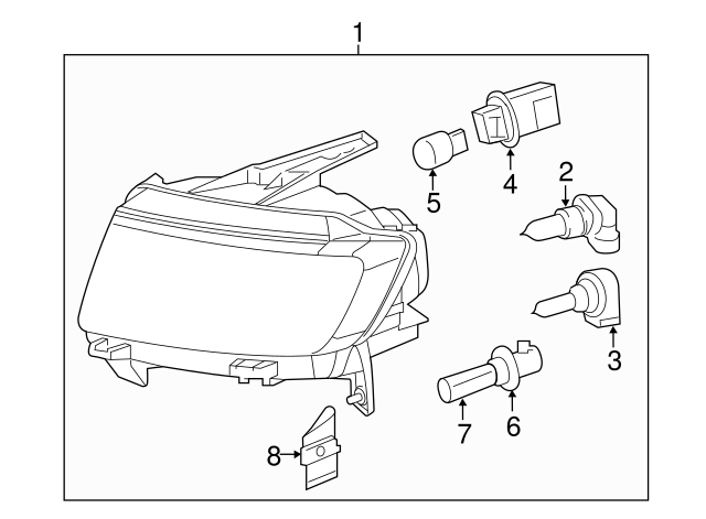 2014-2019 Jeep Compass Park Lamp Bulb Socket 68091384AB | TascaParts.com