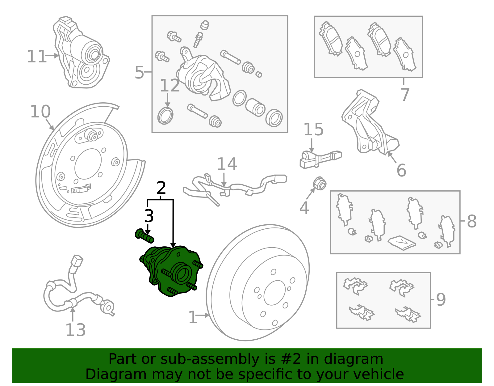 Genuine Toyota Hub Assembly part# 42410-0E031 for 2014-2025 Toyota ...