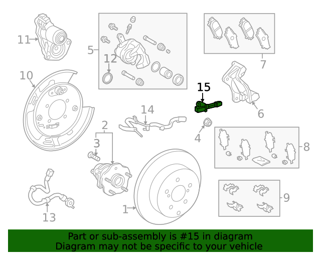 89544-0E040 - ABS Sensor - 2020-2022 Toyota | Sparks Parts