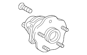 2014-2025 Toyota Genuine Toyota Highlander Rear Wheel Bearing/Hub ...