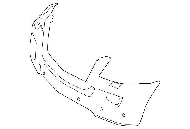 164-880-63-40-9999 - Bumper Cover 2011-2012 Mercedes-Benz GL 550 ...