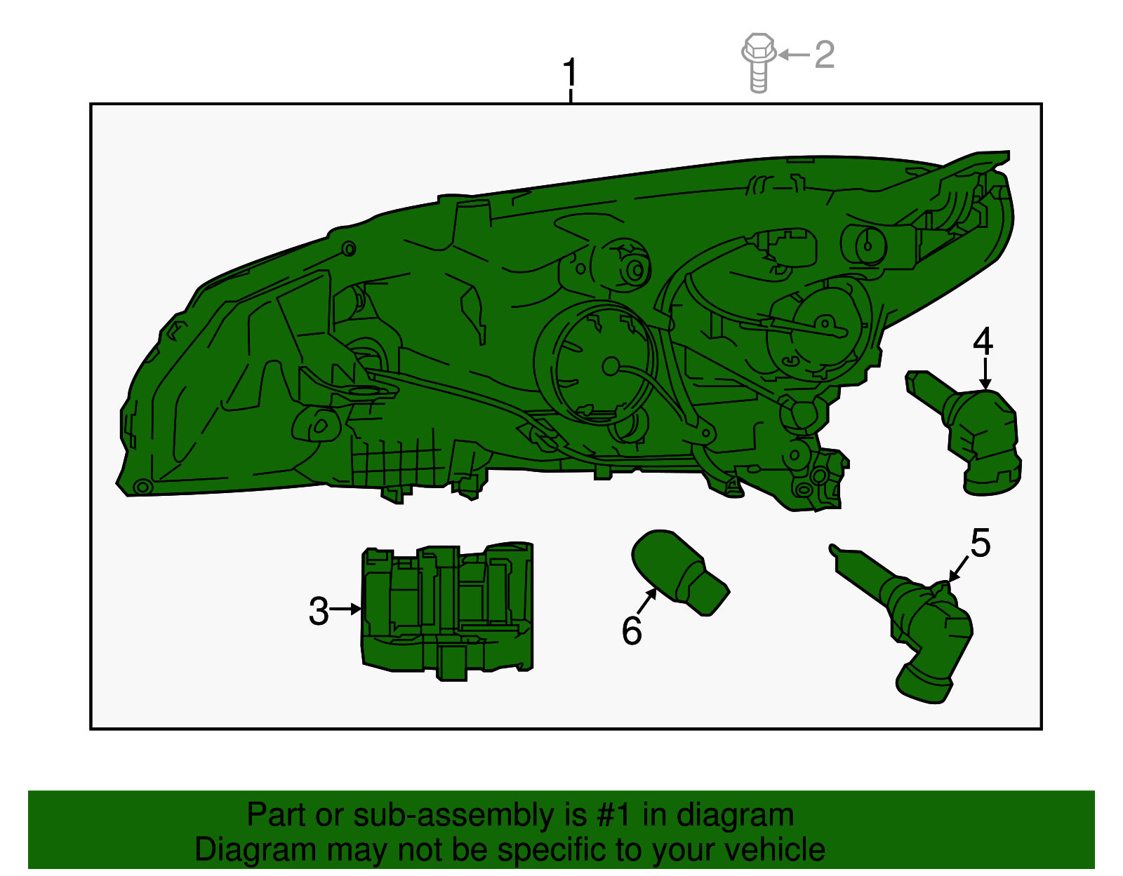 2018-2025 Nissan LEAF Headlamp Assembly 26010-5SA0A | Nissan Parts Store
