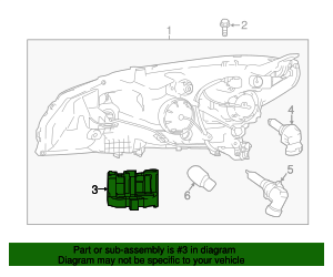 2018-2024 Nissan LEAF Headlamp Bracket 26042-5SK0A | Nissan Parts Plus