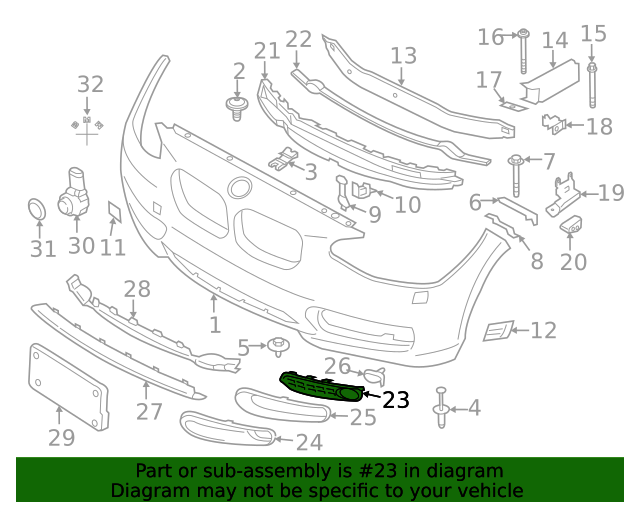 2018-2021 BMW Lamp Cover 51-11-7-452-290 | BMWPartsDirect.com