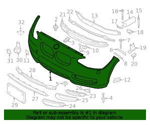 51118737778 - 2018-2021 BMW Bumper Cover (51-11-8-737-778) | BMW of ...