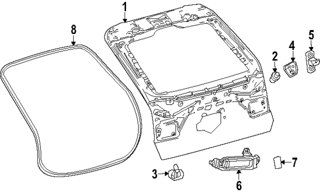 2023-2024 Subaru Solterra Lift Gate 6700542750 | Subaru Parts Store