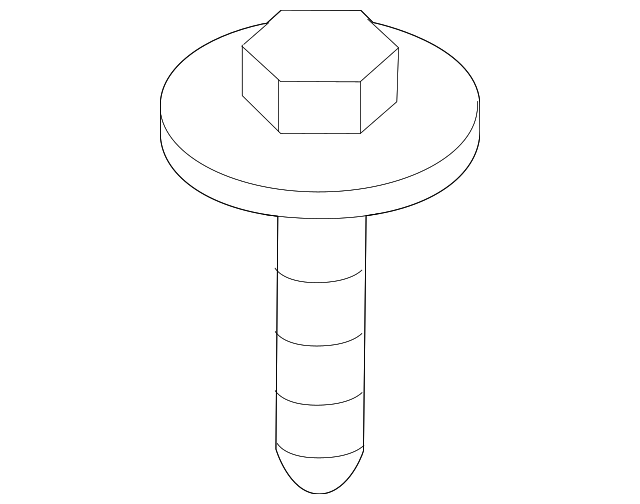 1994-2015 Cadillac M6x1x35 Multi-Purpose Bolt 11588831 | GMPartsDirect.com