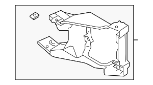 2017-2018 Subaru Forester Lamp Bracket - Driver's Side (LH) 84927SG030 ...