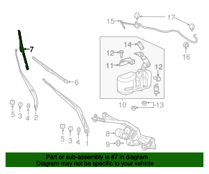 2014-2019 Ram Wiper Blade - Driver's Side (LH) 68159682AA | TascaParts.com