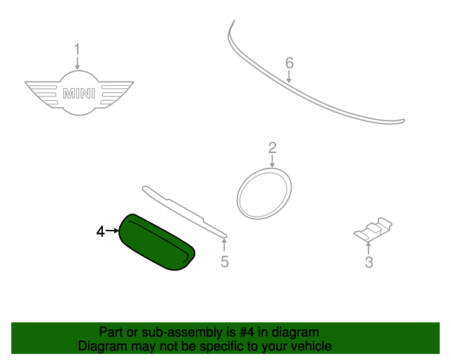 2014-2022 Mini Hood Scoop 51-13-7-376-052 | The BMW Mini Part Store